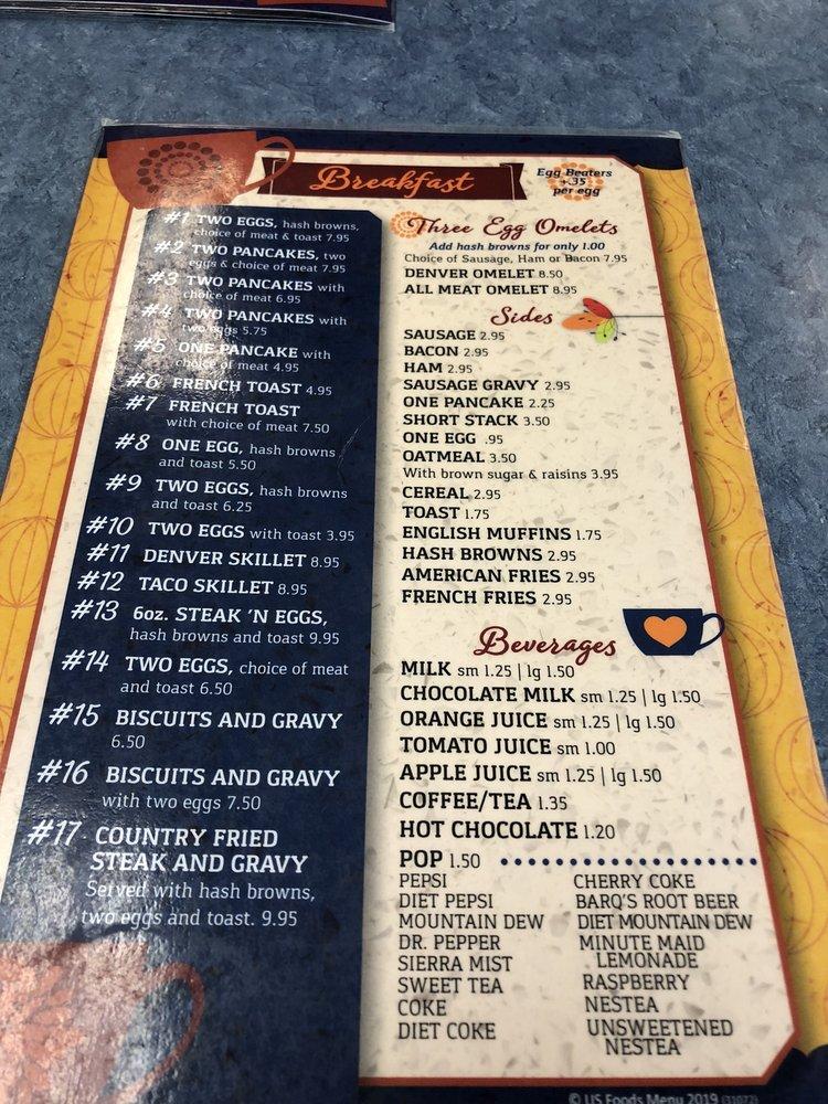 Menu at Hills 210 Cafe & Subs, Wahpeton