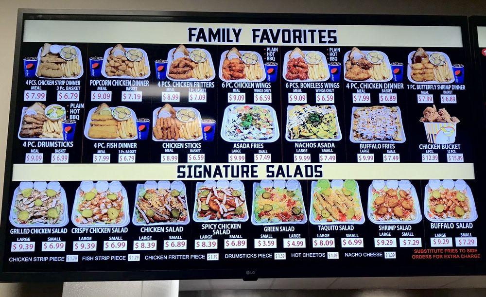 Menu at Burger Palace restaurant, Corcoran