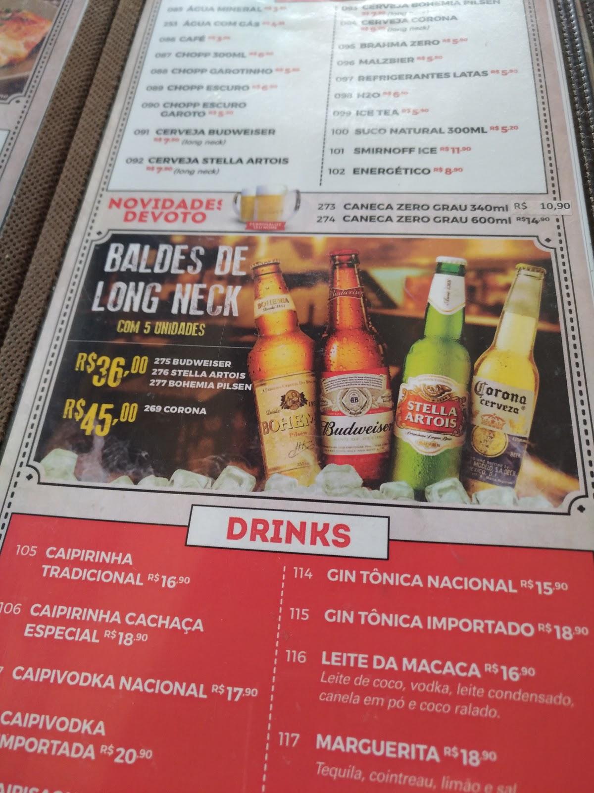 Menu em Devoto Boteco Tradicional pub & Bar, Nova Iguaçu, Rua Doutor ...