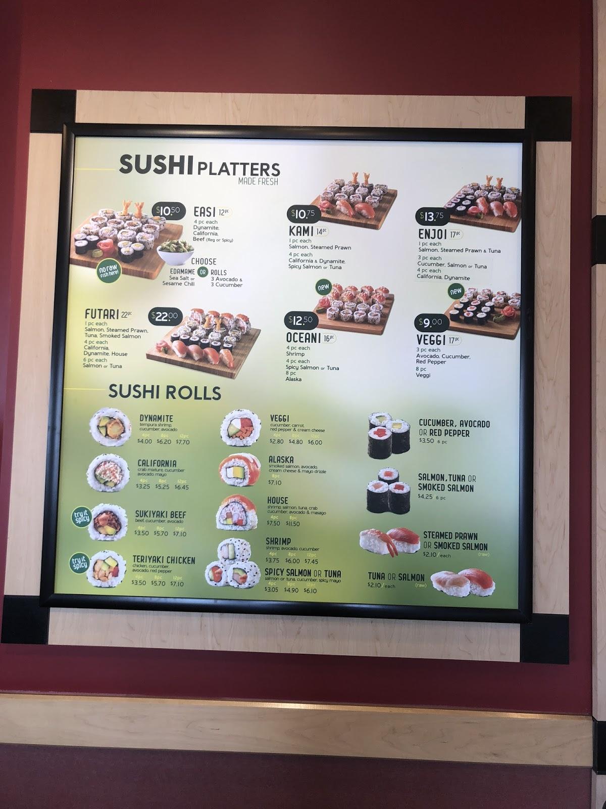 Menu at Edo Japan - Cochrane Town Square - Grill and Sushi restaurant ...