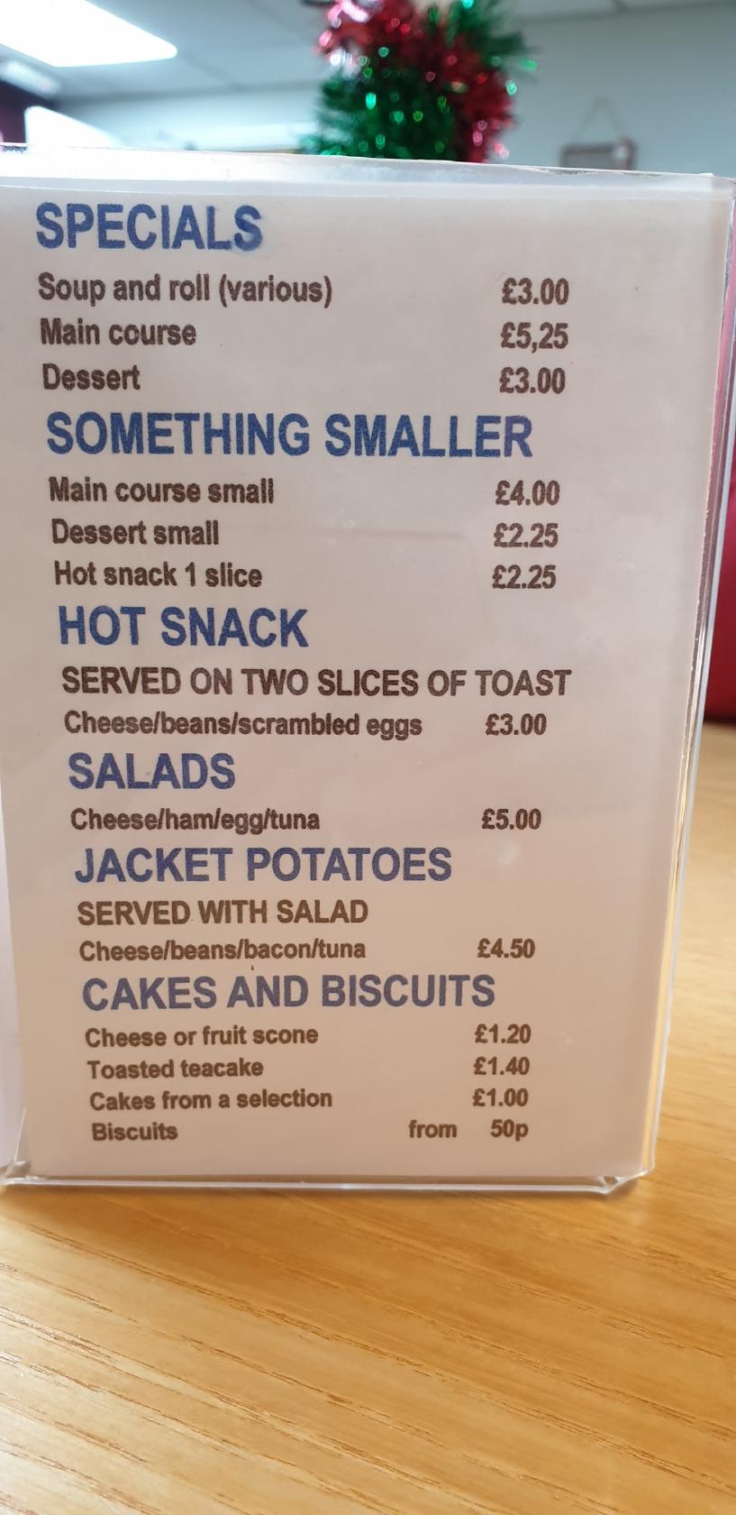 Menu at Link the Coffee Bar, Hailsham
