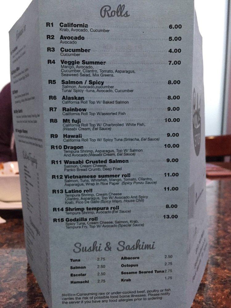 Carta del restaurante Poke Stop, Fort Worth