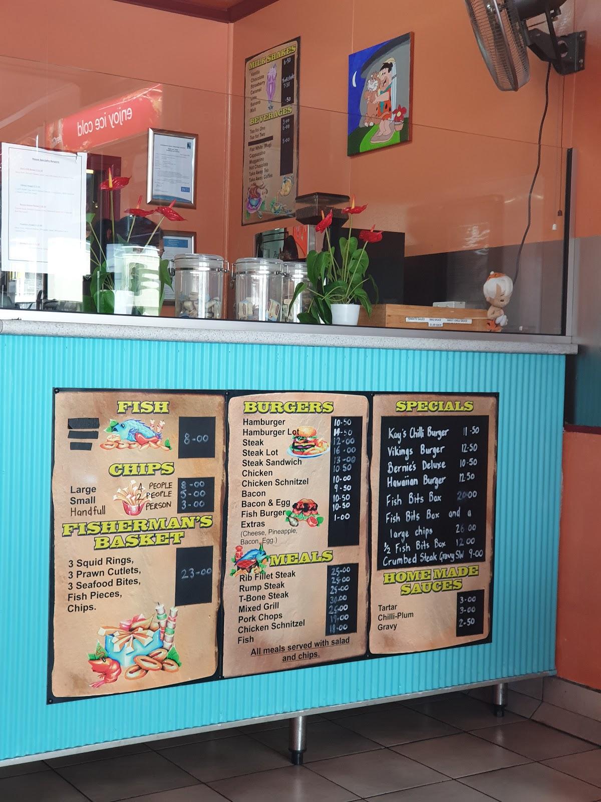 Menu at Bedrock Cafe, Innisfail