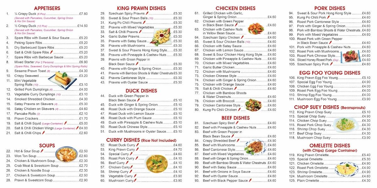 Menu at Happy House fast food, Ipswich