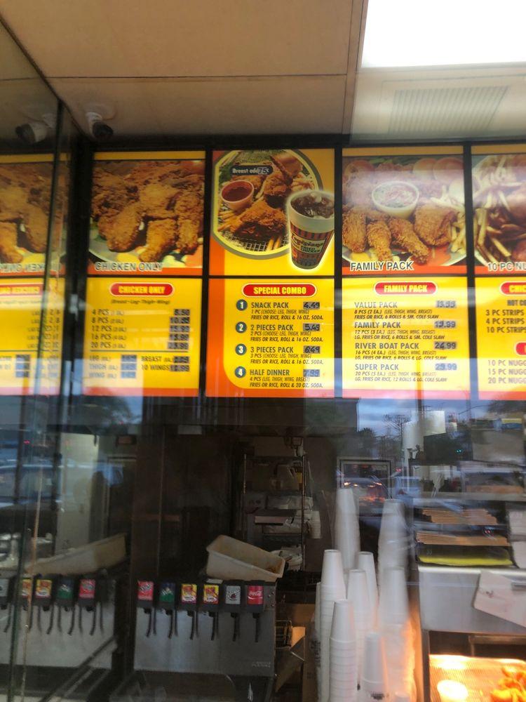 Menu at Louisiana Fried Chicken fast food, Gardena, Rosecrans Ave