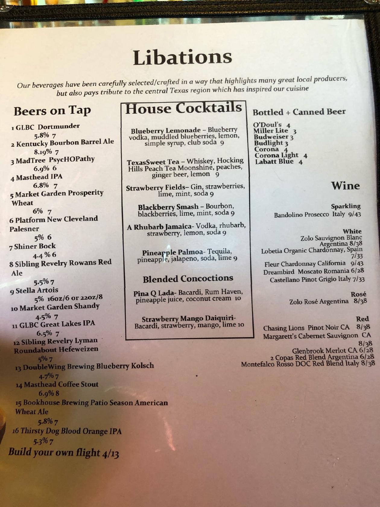 Menu at Smokin Q's BBQ and Beer House, Mayfield