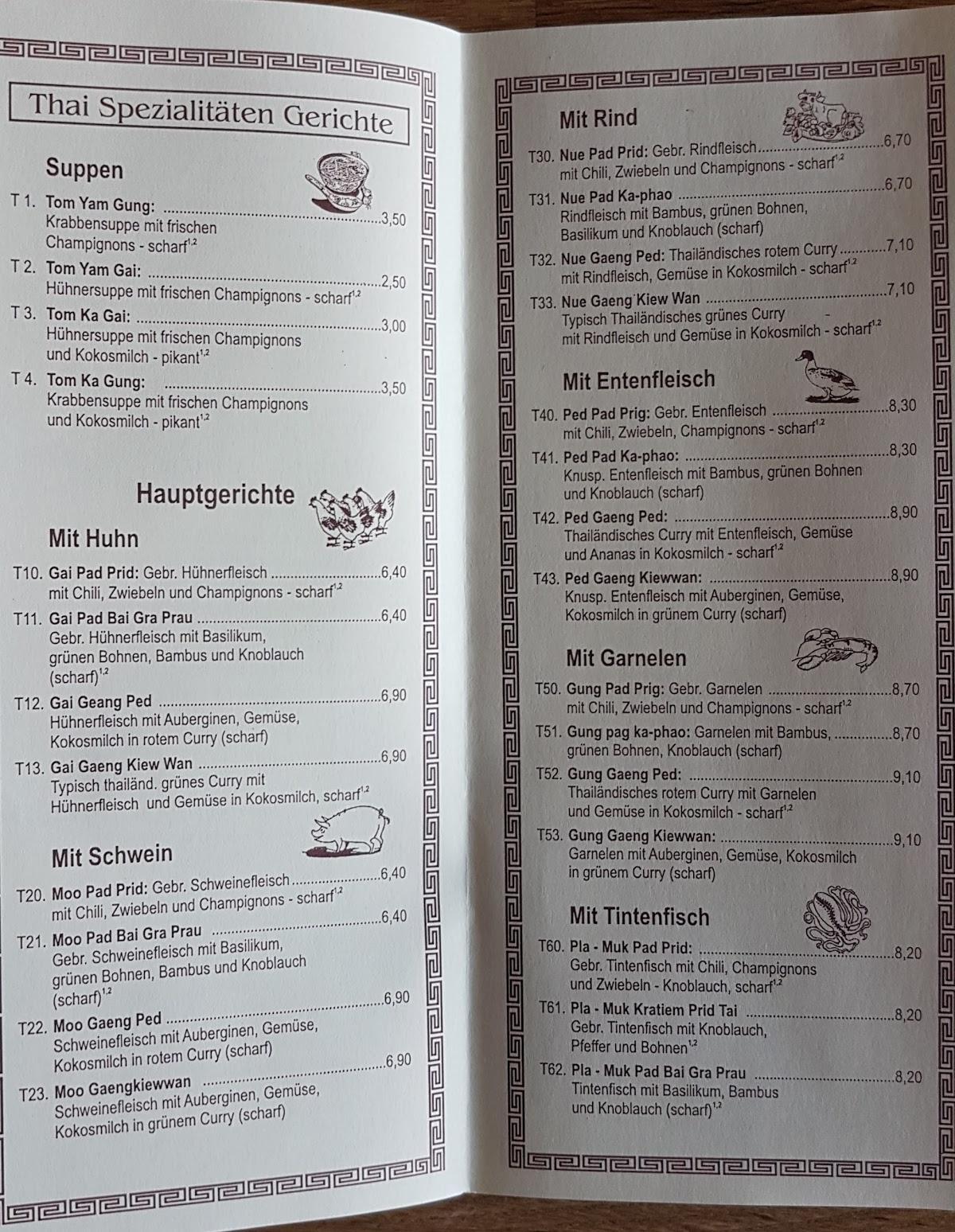 Speisekarte von Asia Nico restaurant, Sinn, Herborner Straße 10