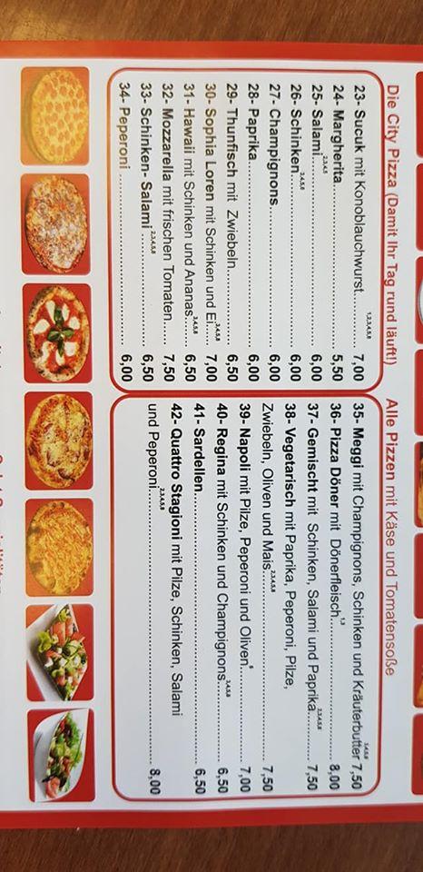 Fabelhafte City Imbiss Achern Menu Bild