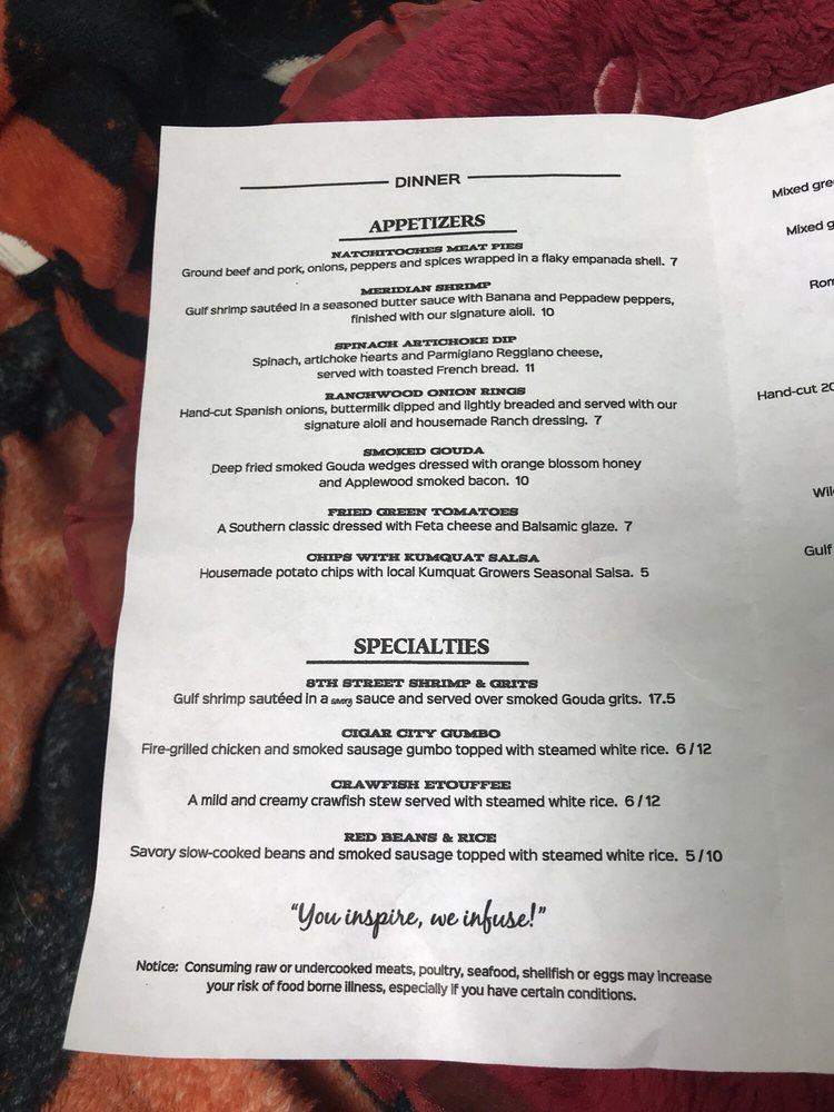 Menu at Green Door on 8th restaurant, Dade City