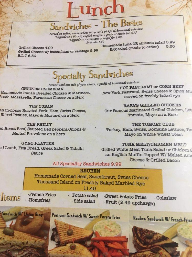 Menu at The Peachtree Cafe, Lawrenceville