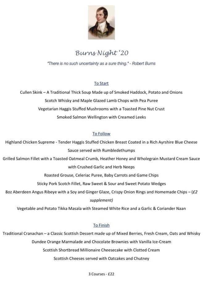 Menu at The Tiger Inn pub & bar, Turnditch
