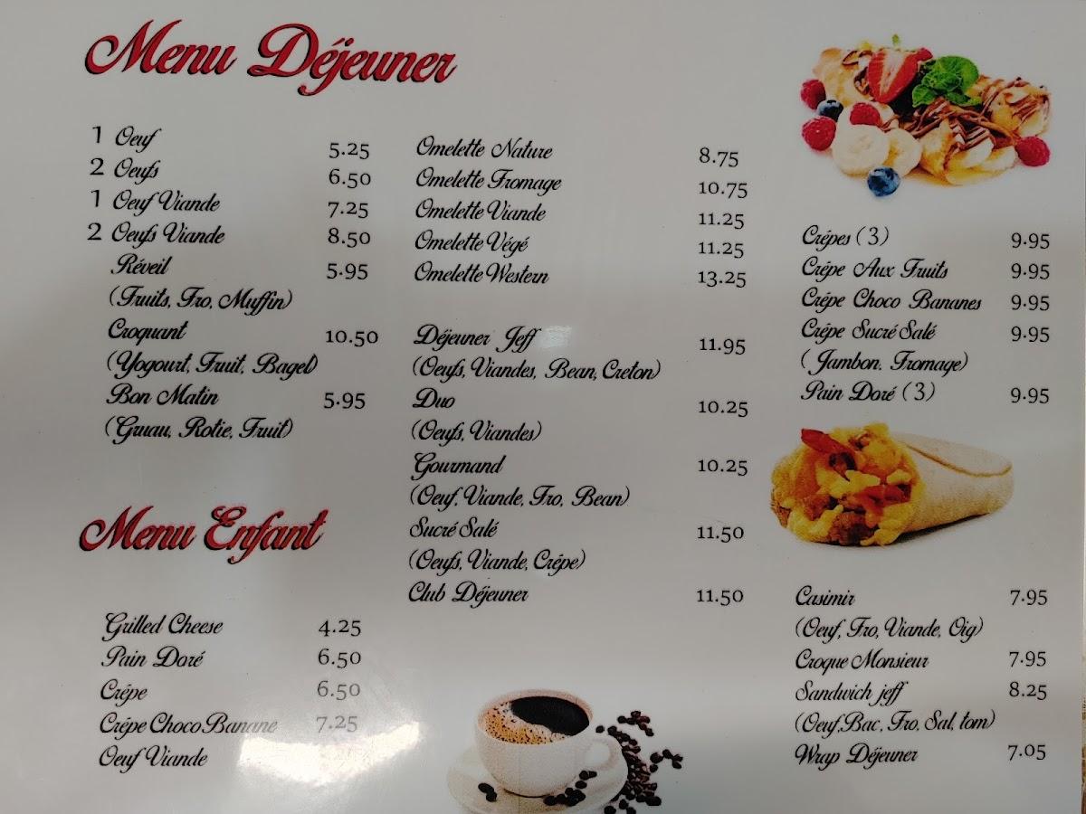 Carta del restaurante Resto La Girouette, Racine
