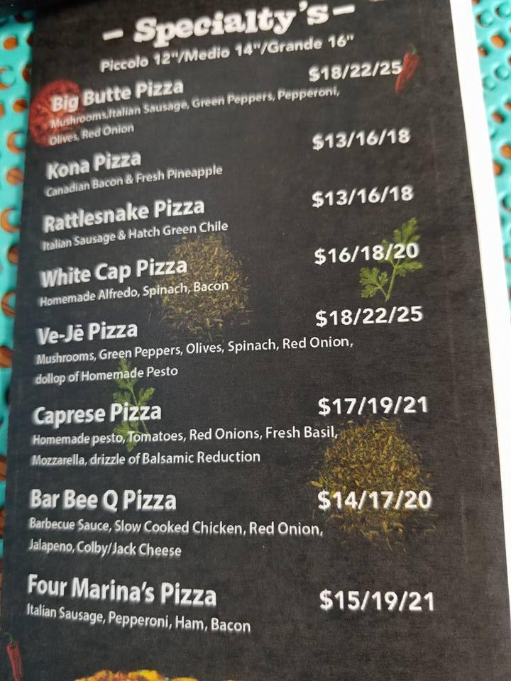 Menu at Sports Adventure/Paparoni's Pizzeria, USA, 80 Long Point Rd