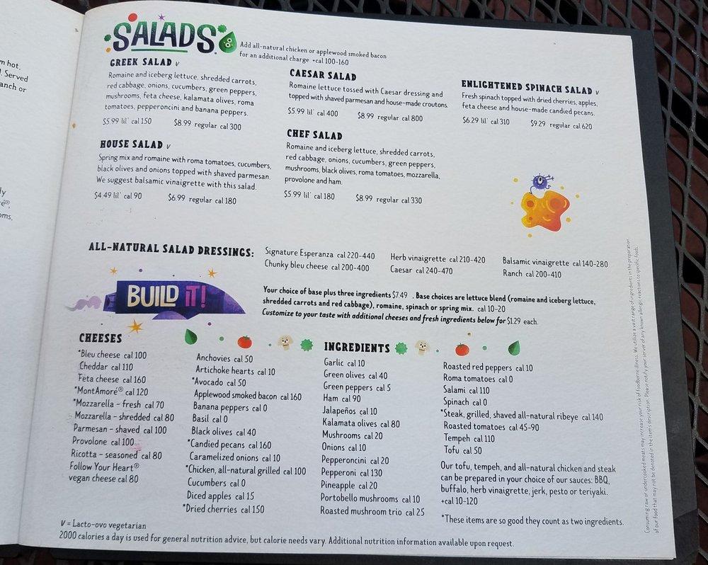 Menu at Mellow Mushroom Aiken pub & bar, Aiken