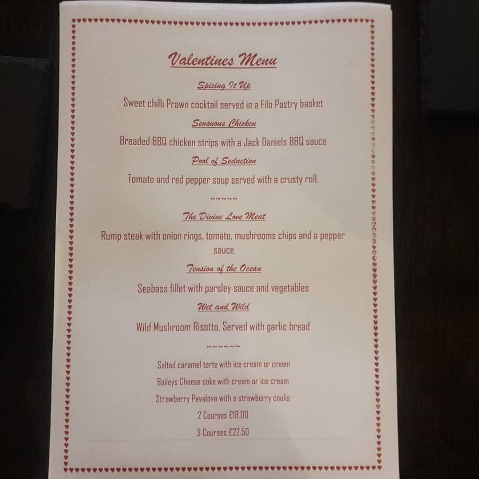 Menu at The Holy Loch Inn pub & bar, Dunoon