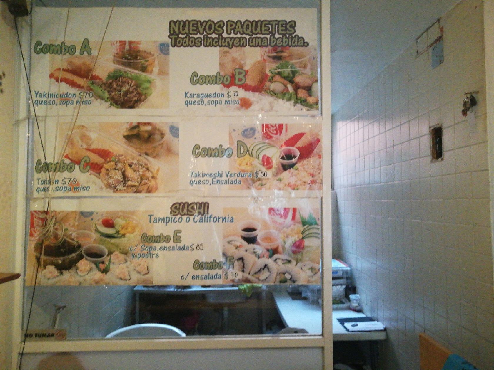 Carta del restaurante Comida Japonesa Mikasa, Ciudad del México ...