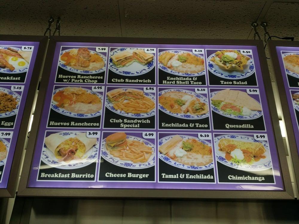 Menu at Don Chico's restaurant, Oregon City