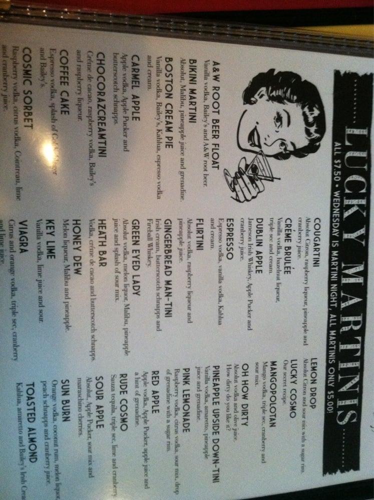 Menu at Lucky 12 Tavern pub & bar, Nags Head