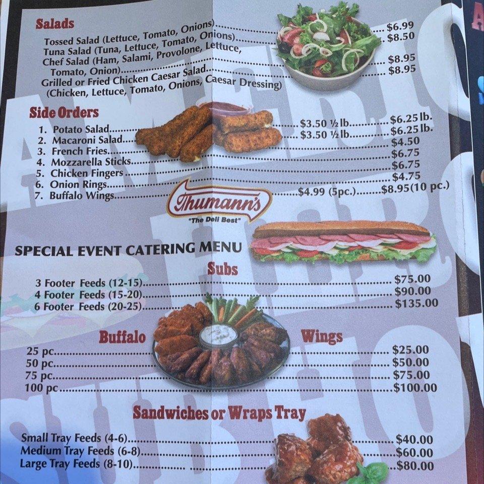 Menu at American Hero Subhouse restaurant, Lyndhurst