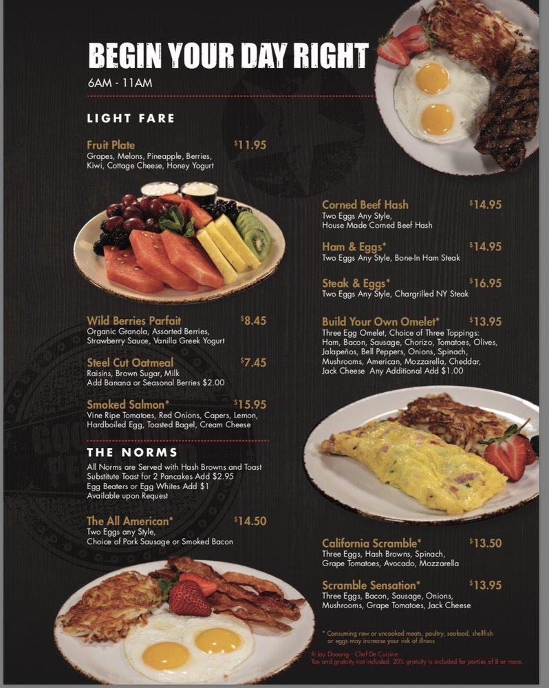 Menu at Good Times Cafe, Cabazon