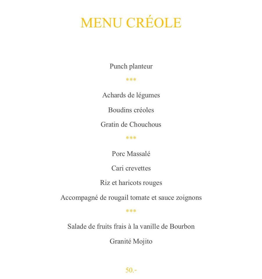 Menu at Restaurant-Café de la Gare, Saxon