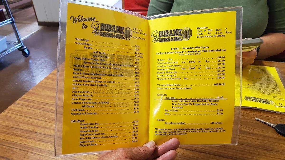 Menu at JD's Diner LLC, Susank