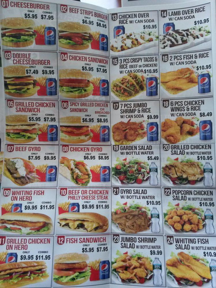 Menu at Watan Pizza pizzeria, Toronto