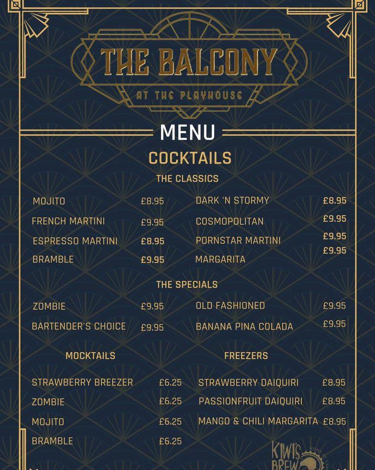 Menu at Kiwi's Brew Bar, Portrush
