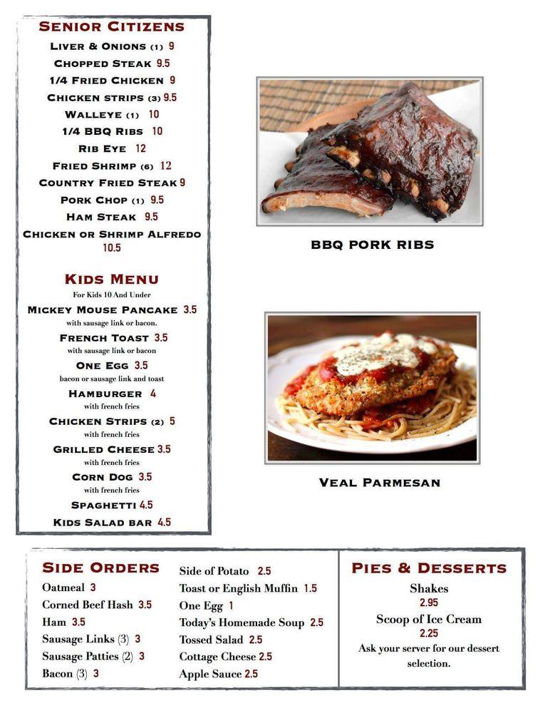 Menu at Welcome Inn Restaurant & Lounge, Milan