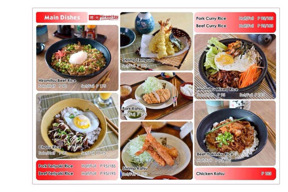 Menu at Hiromitsu/Above Sea Level - Pandi, Bulacan restaurant, Pandi