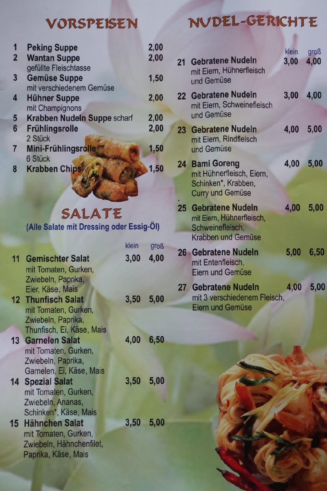 Speisekarte von Imbiss Lotus pub & Bar, Prüm