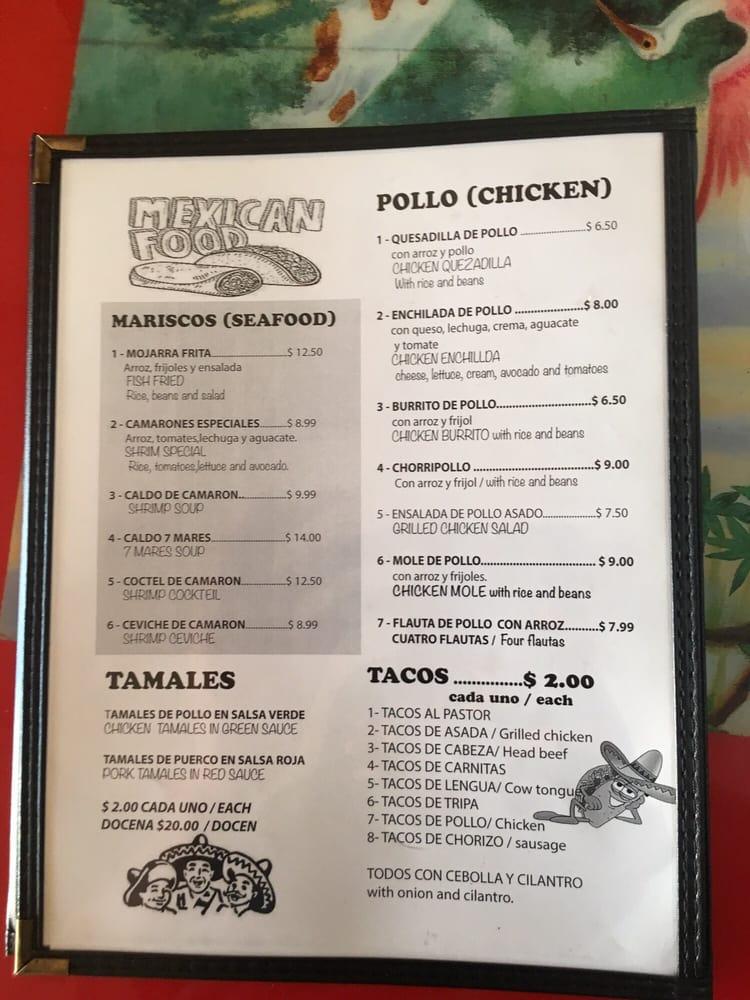 Menu at Tacos El Mercadito - Restaurant and Grocery, Lee's Summit