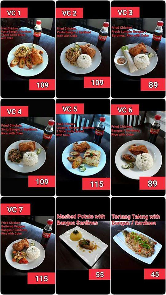 Menu at Venus Take Out restaurant, Mandaue City