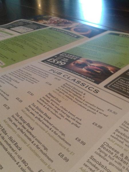 Menu at Chesters pub & bar, Sunderland, Chester Rd