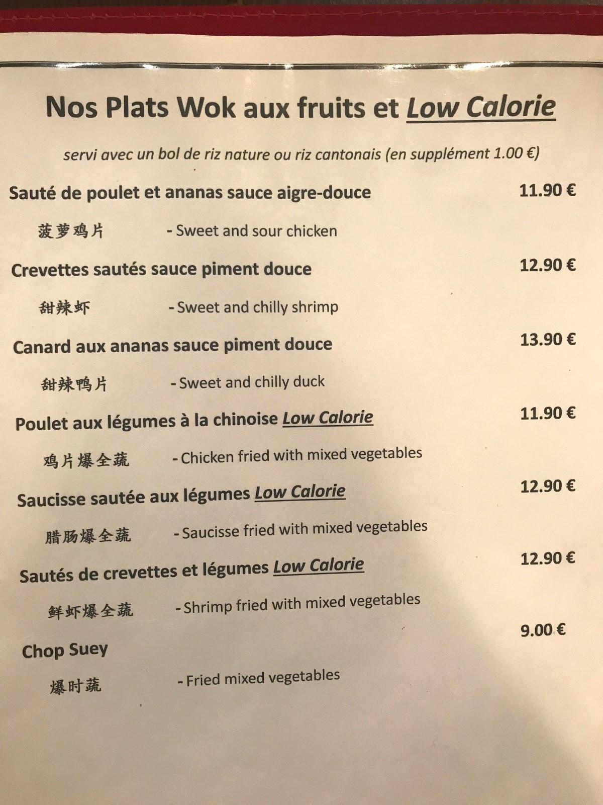Menu at Fan House restaurant, Annecy