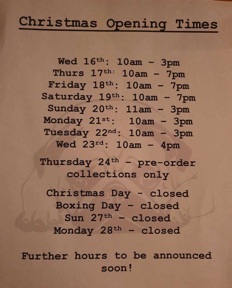 Menu at Pug and Pudding cafe, Chapel-en-le-Frith