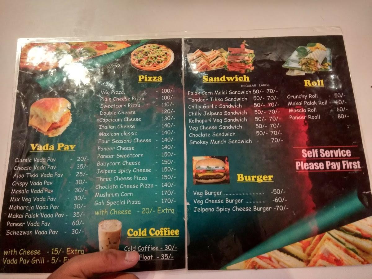 Menu at Balaji Fast Food, Pusad