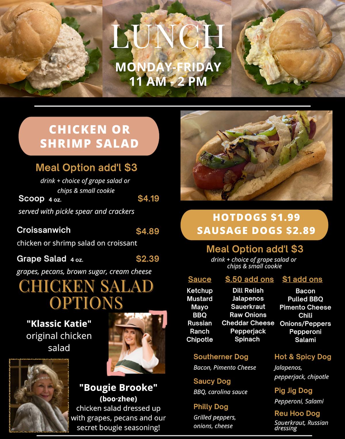 Menu at Little Dipper Coffee and Ice Cream restaurant, Sylvania