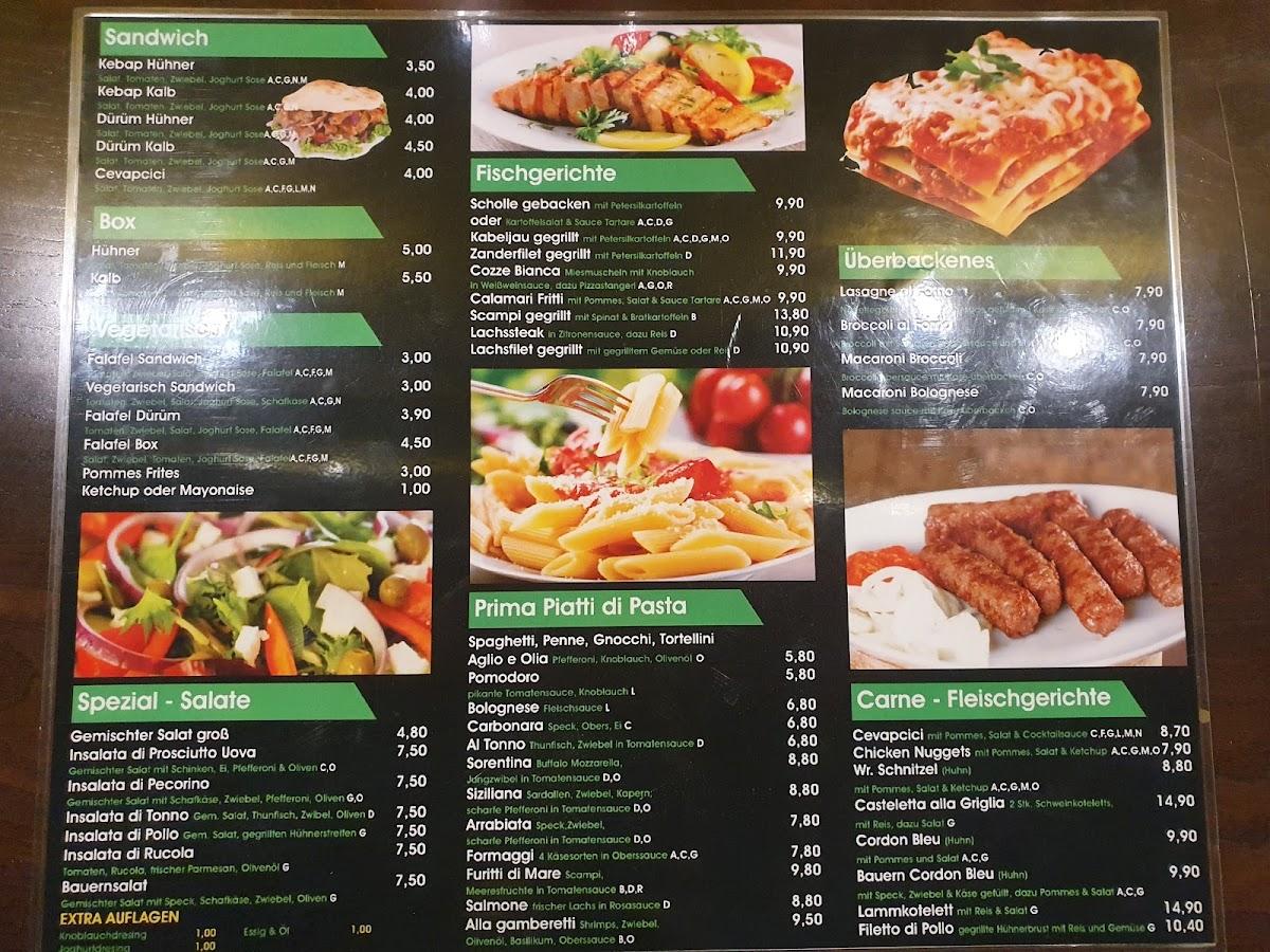 Menu at ARIVA PIZZA KEBAP, Vienna