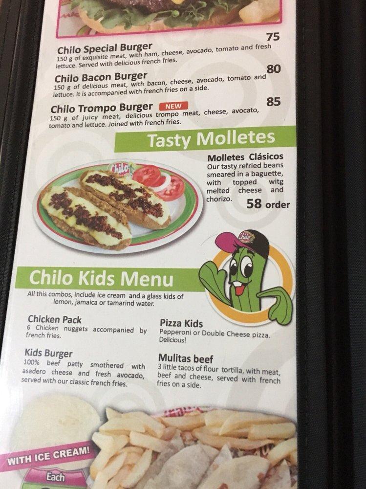 Carta del restaurante Chilo Tacos & Grill, Monterrey, Pablo
