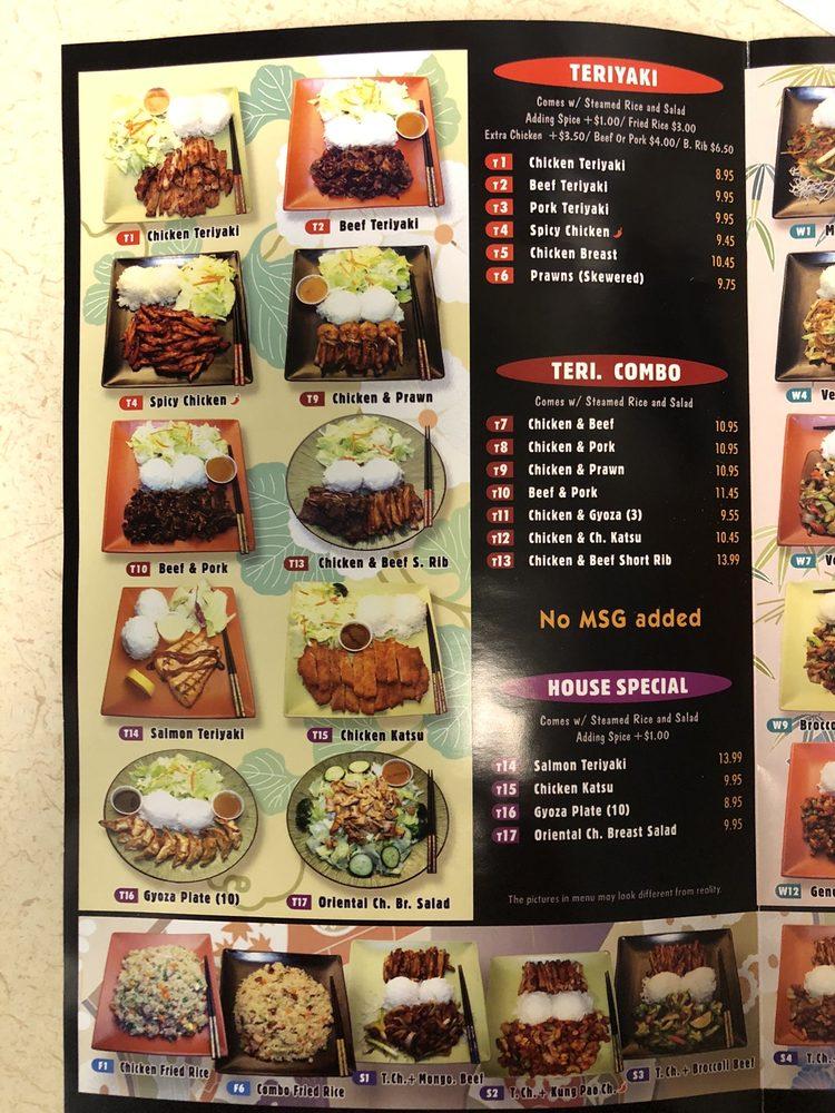 Menu at New Teriyaki & Wok restaurant, Auburn