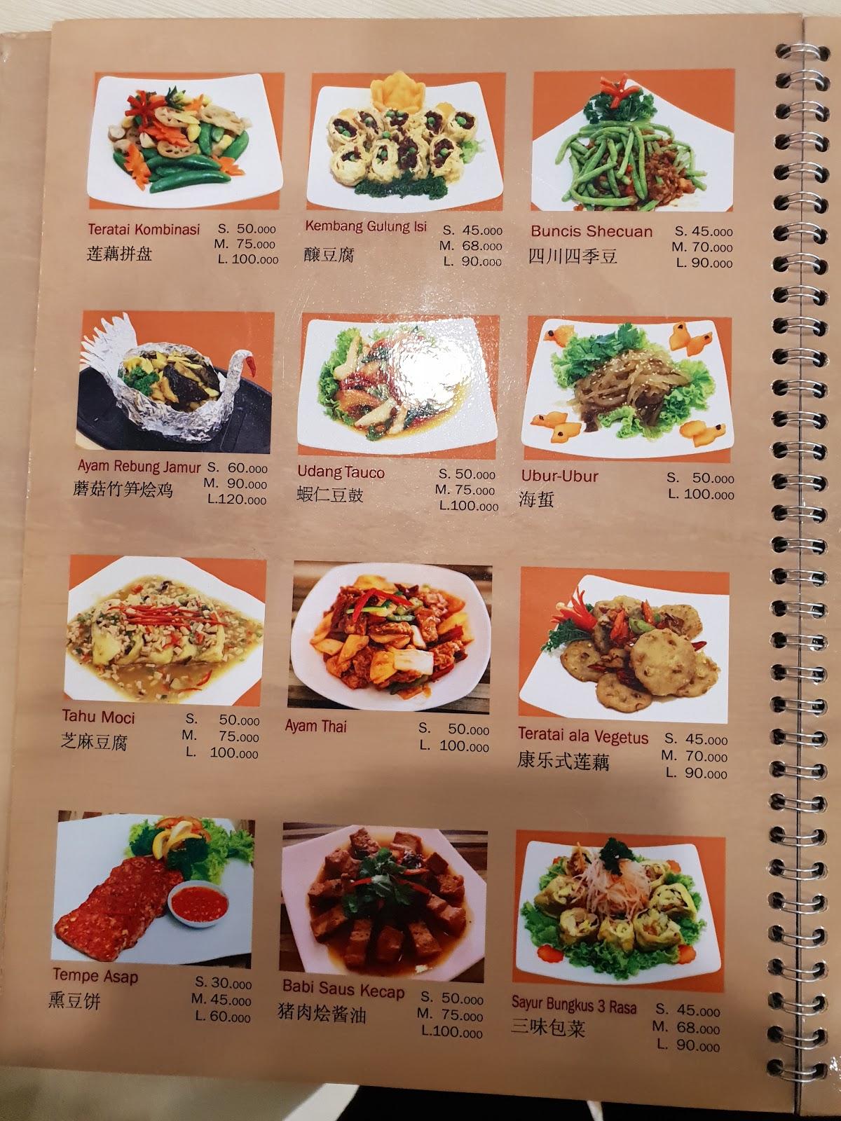 Menu at Vegetus Vegetarian Serpong restaurant, Tangerang