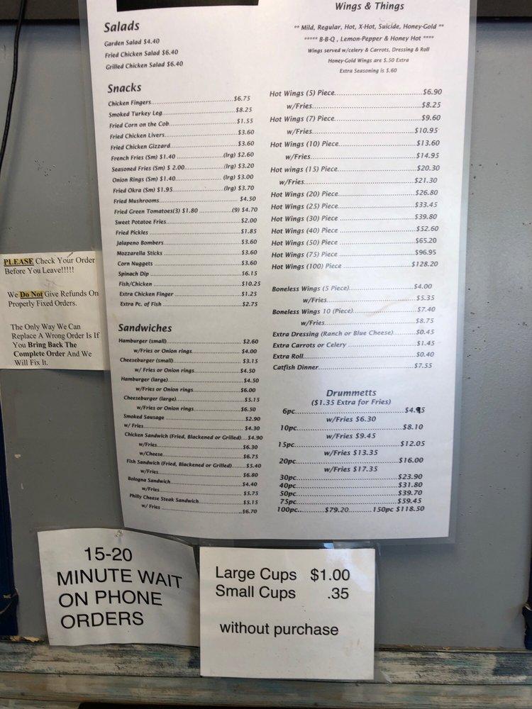 Menu at Don Don Hot Wings Bartlett, Bartlett, Bartlett Blvd
