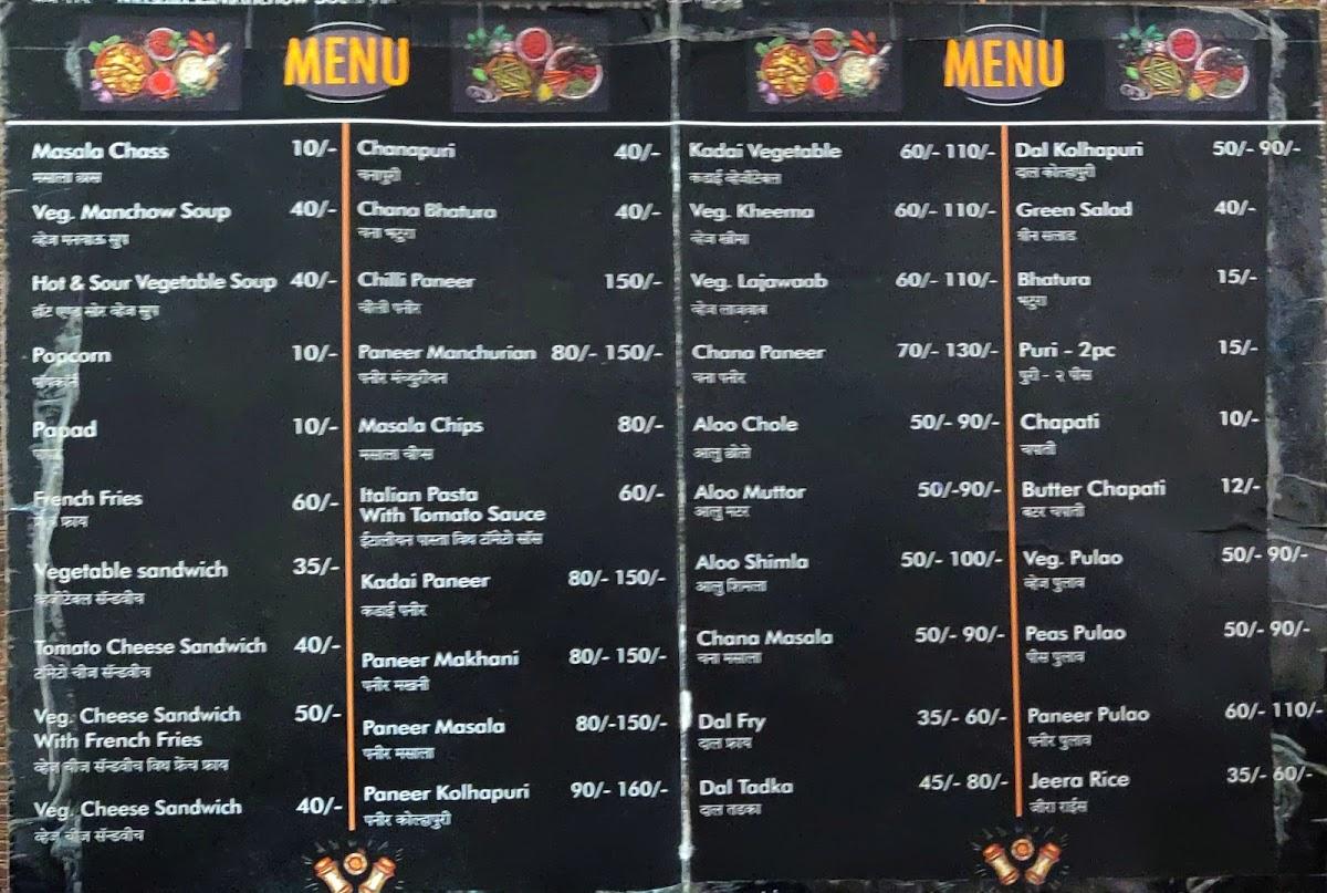 Menu at chef uncle foods, Nala Sopara