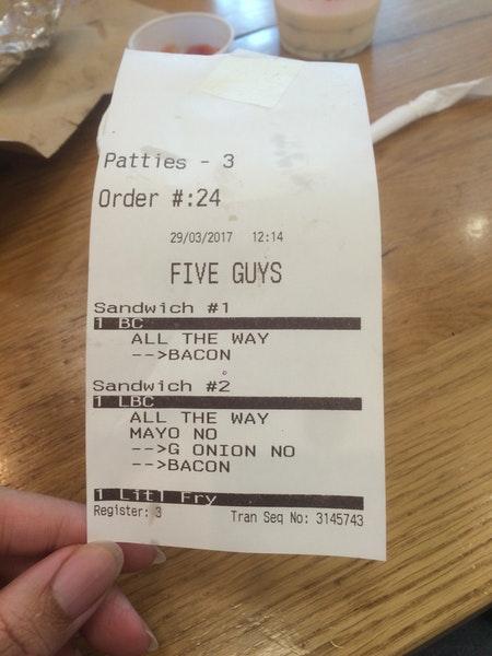 Menu at Five Guys Cambridge Leisure Park fast food, Cambridge, Unit 14