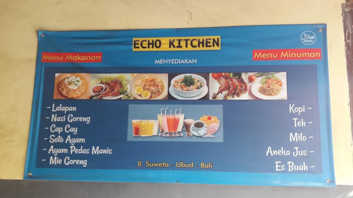 Menu at Echo Kitchen restaurant, Gianyar, Jl. Suweta No.52