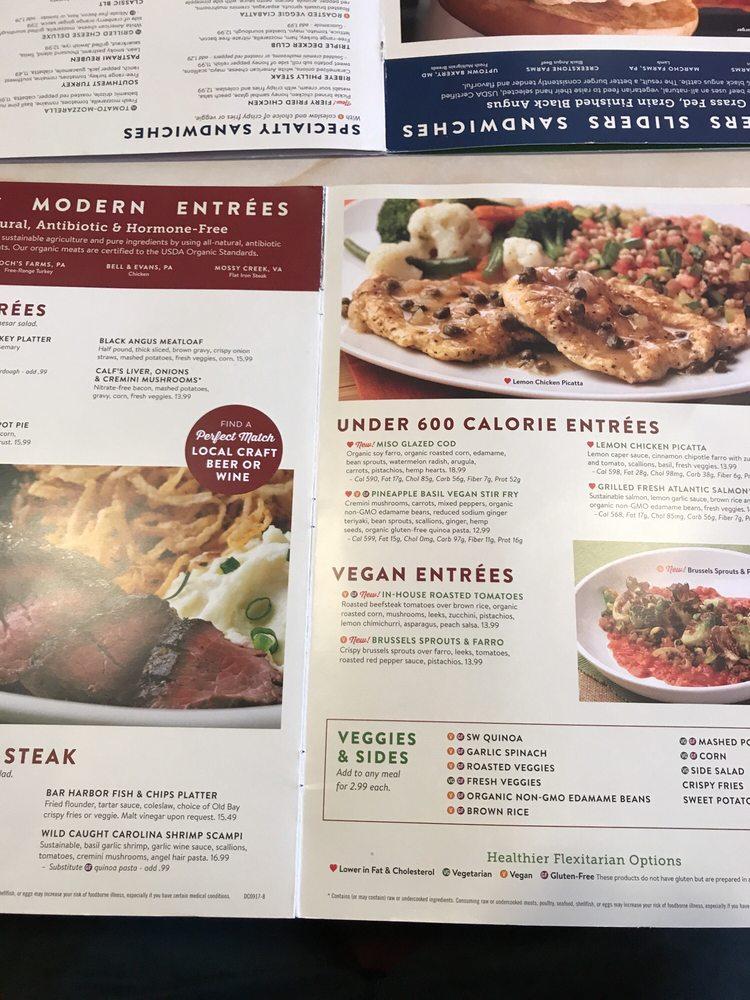 Menu at Silver Diner restaurant, Rockville, Rockville Pike