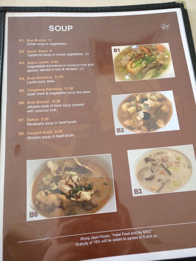 Menu at Wayang Restaurant Halal, Alhambra