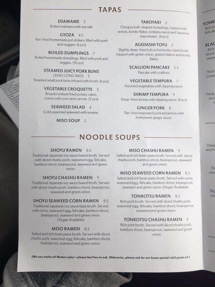 Menu at My Lil' Cube restaurant, Puyallup