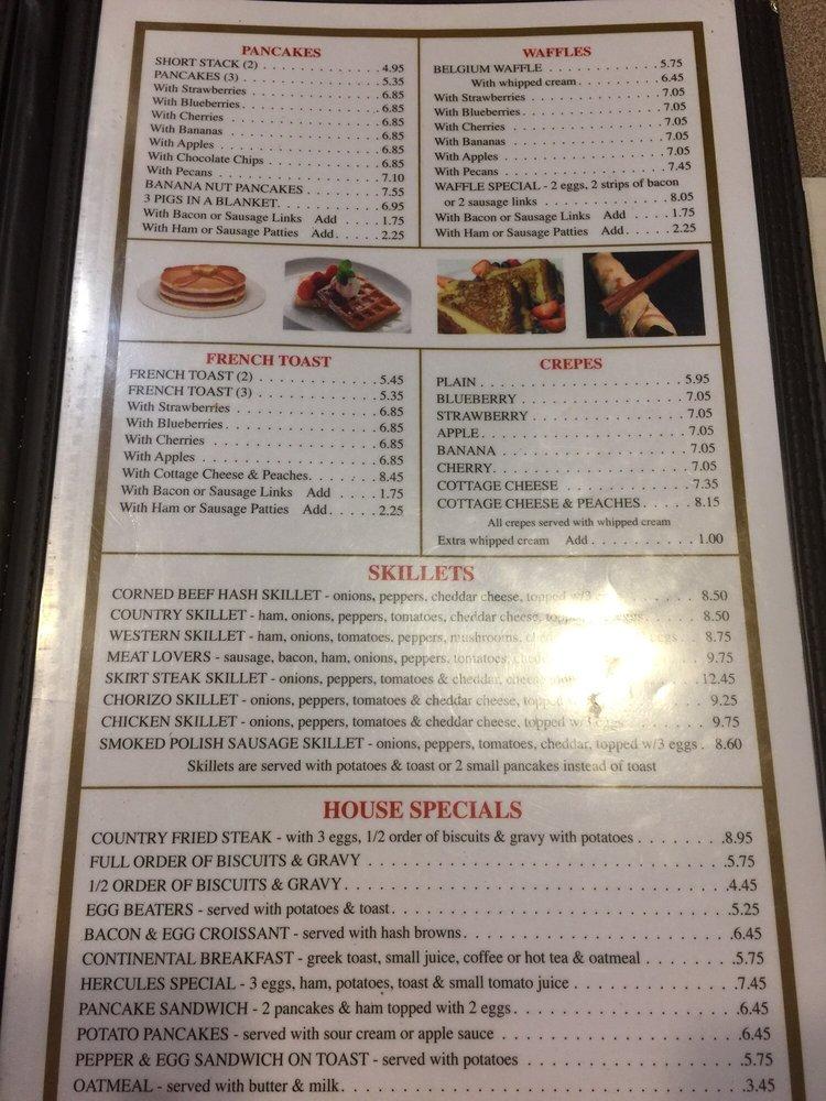 Menu at Three Sons Restaurant, Chicago